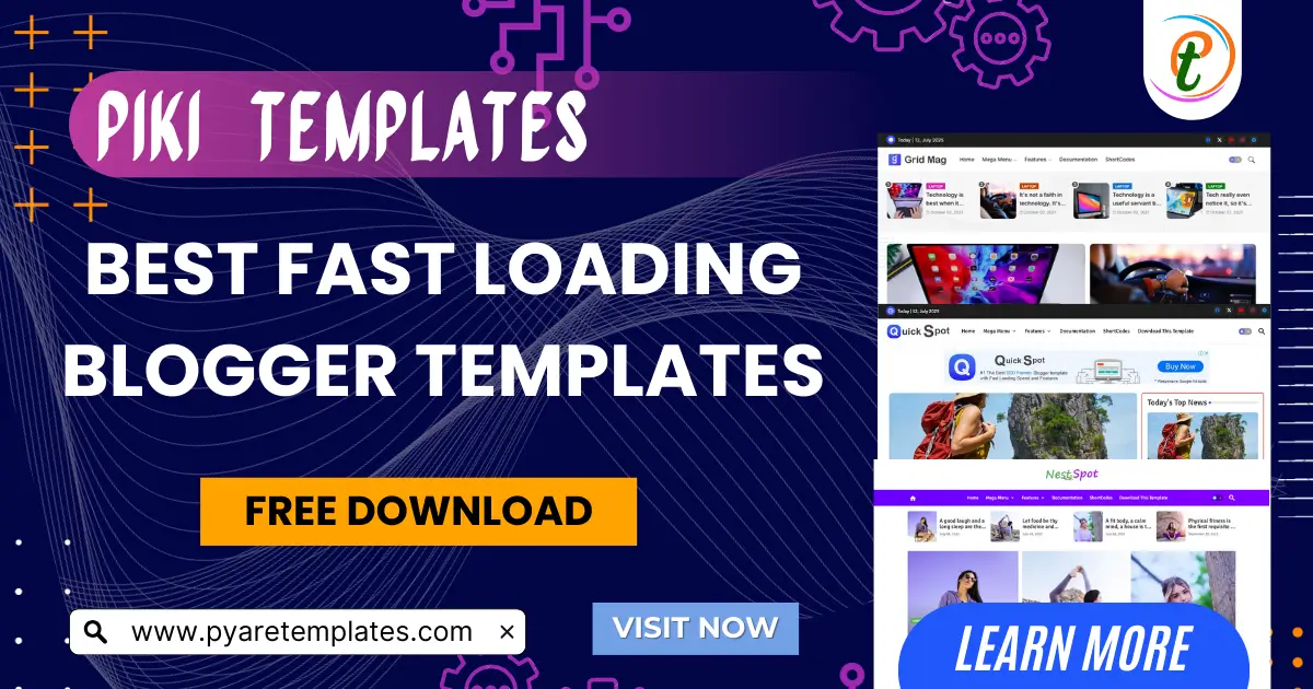 Fast Loading Blogger Templates » Piki Templates